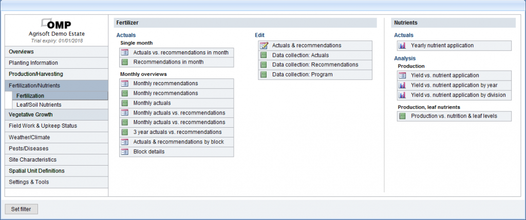 DBMS_MainMenu - Agrisoft Systems
